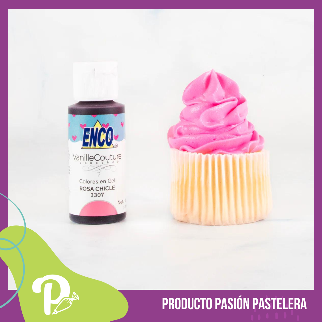 Colorante Gel Rosa Chicle - Pasión Pastelera