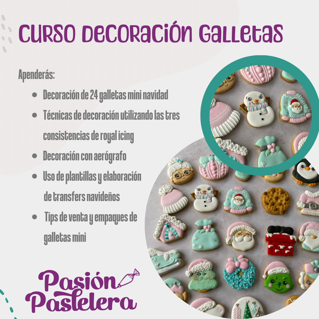 Curso Básico Elaboración y Decoración de Galletas - Pasión Pastelera