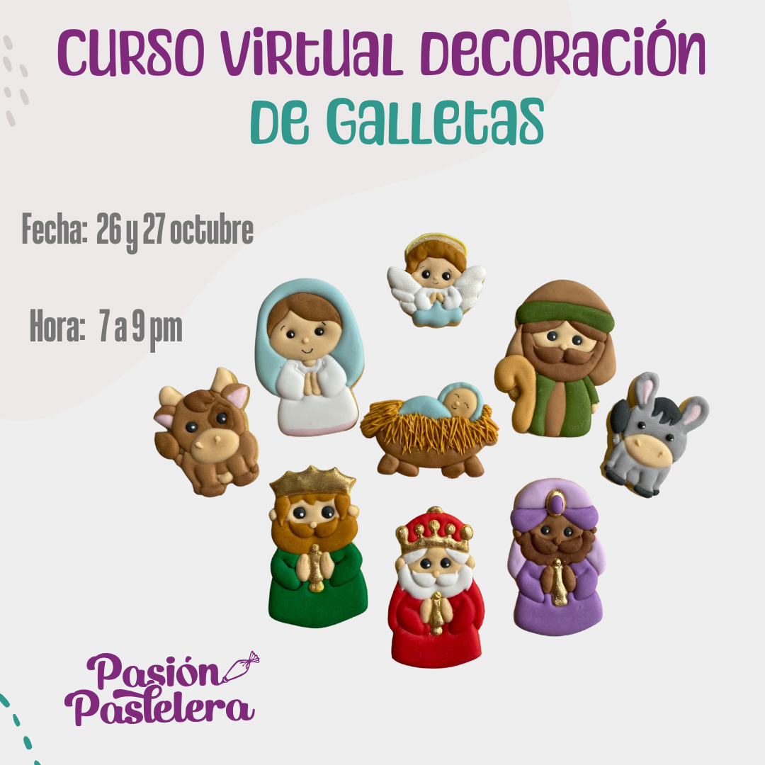 Curso Virtual de Decoración Pasito Navideño - Pasión Pastelera