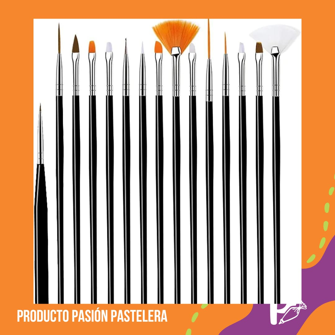 Pinceles de decoración - Pasión Pastelera