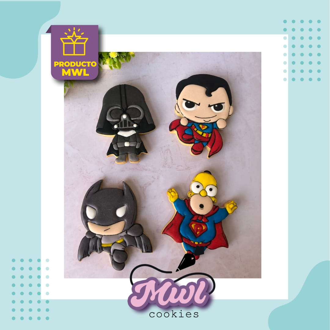 Set de Cortadores de Súper héroes para Tarjetas, Supermán, Homero ...