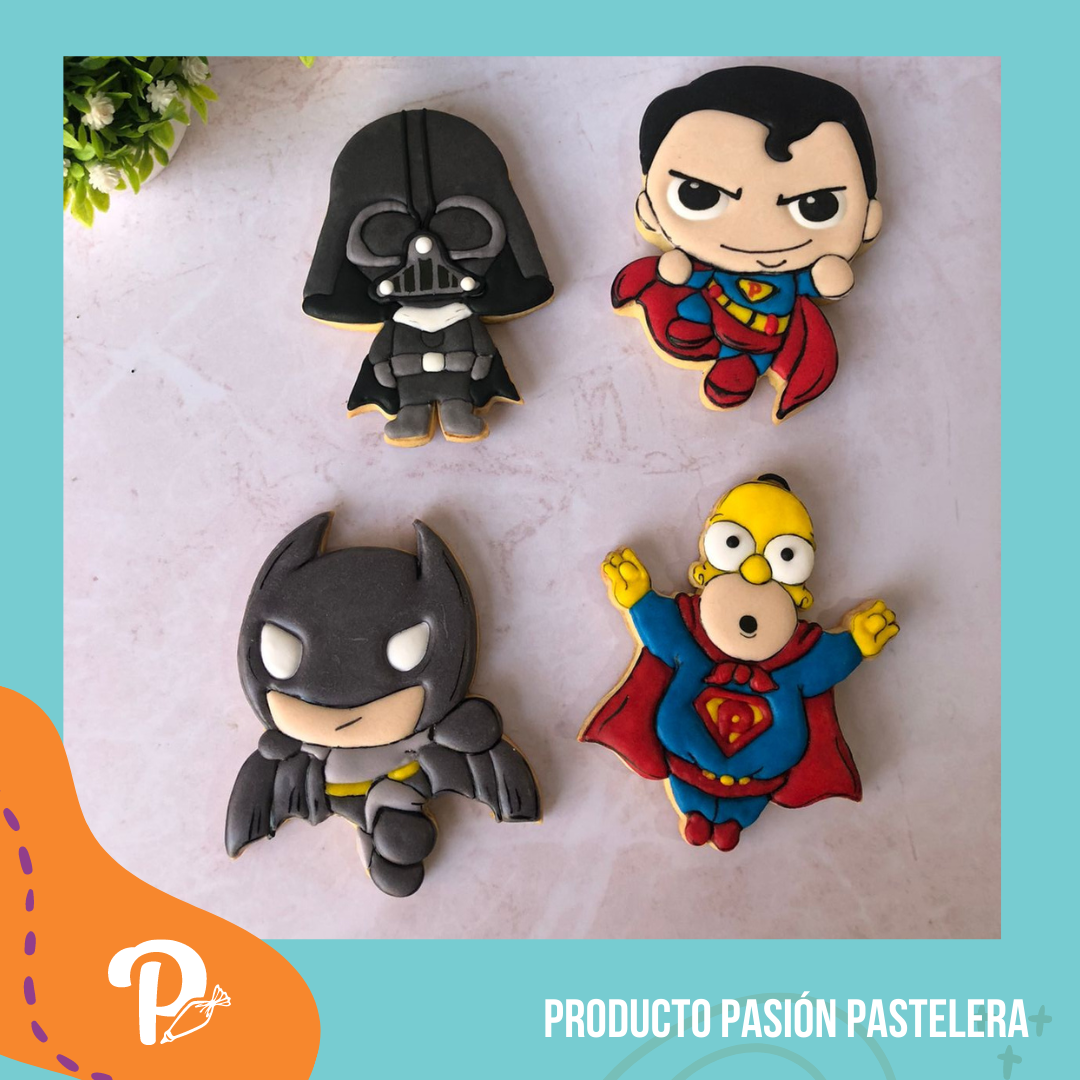 Set de Cortadores de Súper héroes para Tarjetas, Supermán, Homero ...