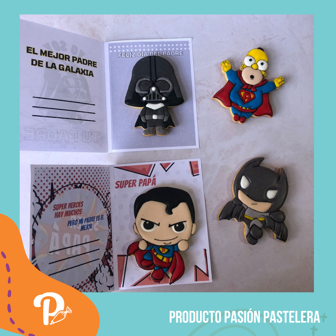 Set de Cortadores de Súper héroes para Tarjetas, Supermán, Homero ...